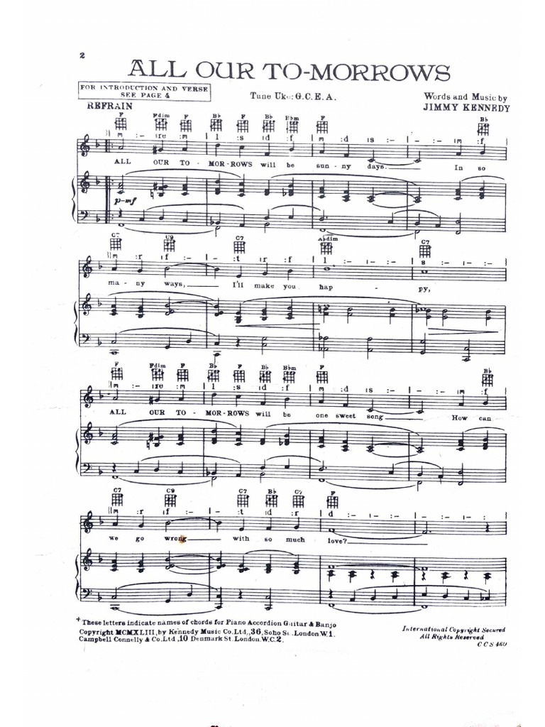 All Our Tomorrows - J. Kennedy | PDF