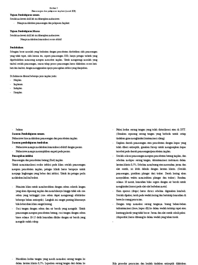 Modul Skill Lab 4 | PDF