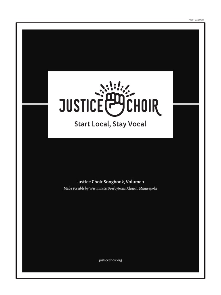 Justice Choir Songbook Sept 2021 | PDF | Copyright | Singing