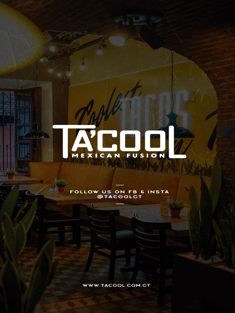 Menu Tacool 2022 | PDF