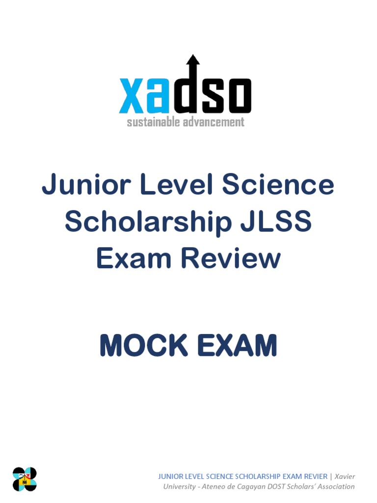 Junior Level Science Scholarship JLSS Exam Review Mock Exam | PDF ...