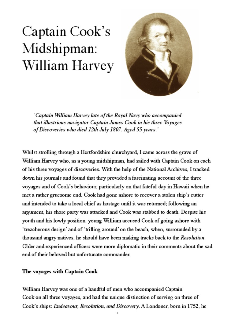 Captain Cook's Midshipman: William Harvey | PDF | James Cook | Midshipman