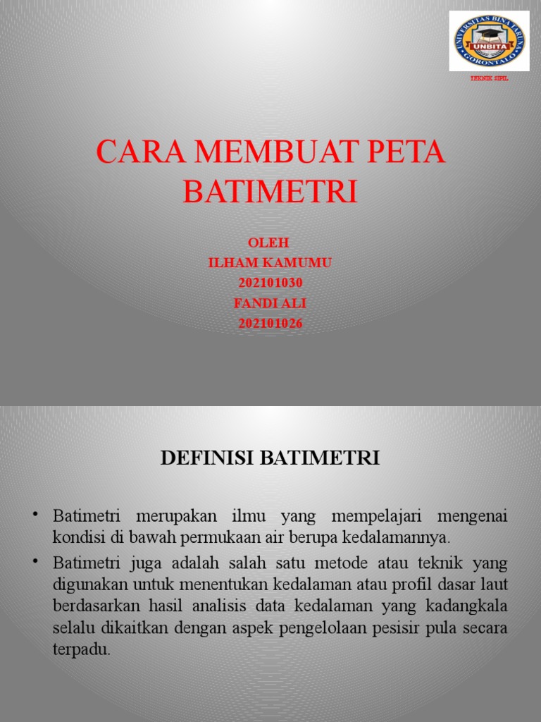 Cara Membuat Peta Batimetri-1 | PDF