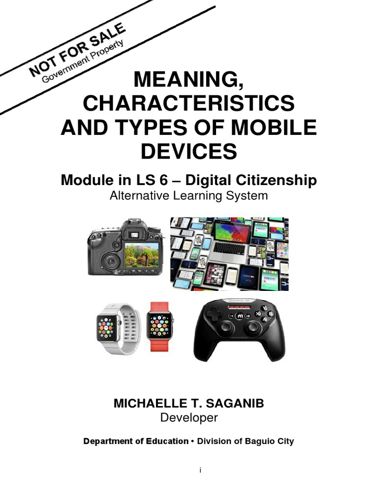 ALS LS6 AE JHS Saganib Baguio | PDF | Mobile Device | Mobile Phones