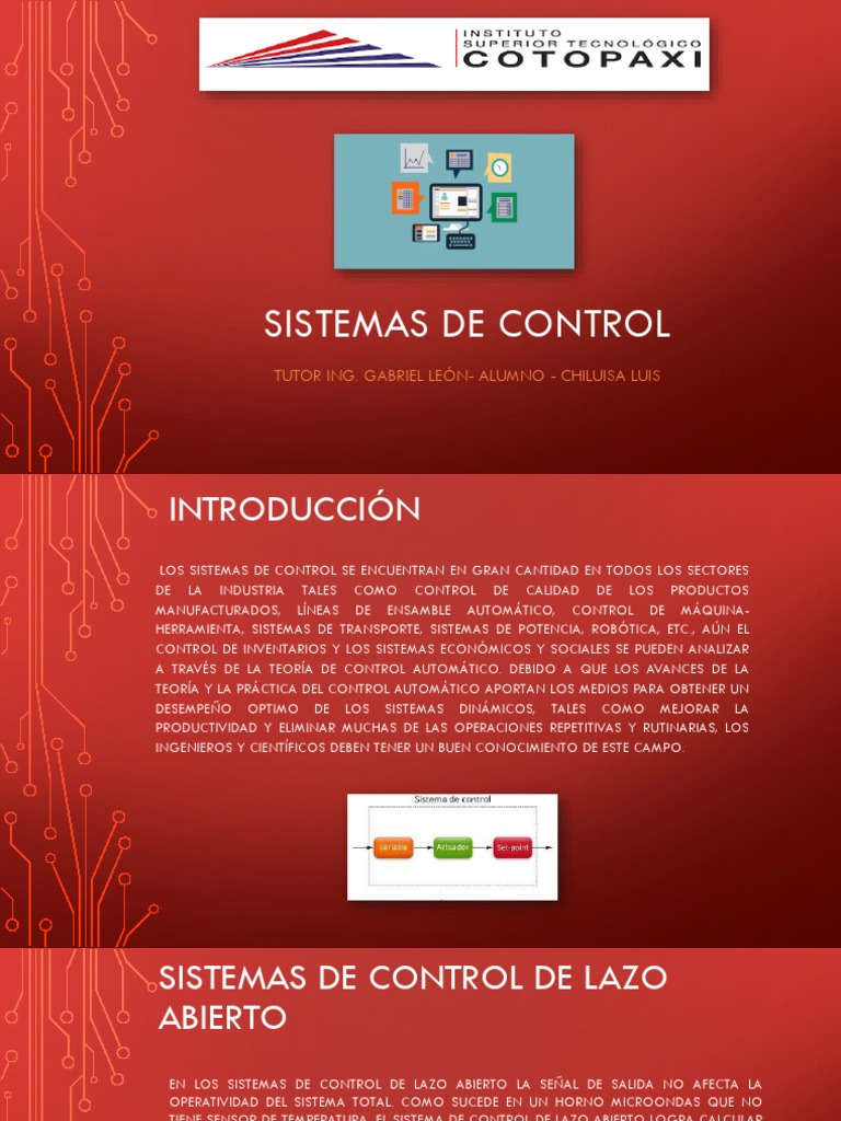 Tipos y Aplicaciones de Sistemas de Control | PDF | Sistema de control ...