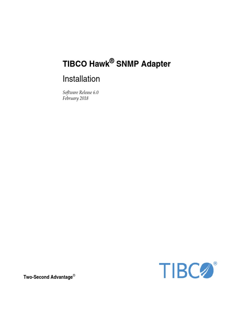 Tibco Hawk SNMP Adapter: Installation | PDF | Installation (Computer ...