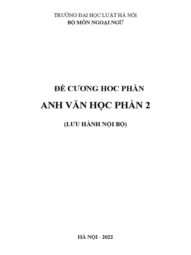 Anh văn HP2_4TC | PDF