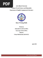 Basic Writing Skills Module | PDF | Subject (Grammar) | Sentence ...