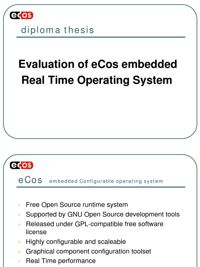 Evaluation of Ecos Embedded | PDF | Embedded System | Booting