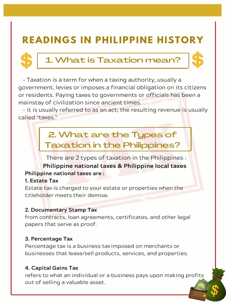Overview of Philippine Taxation Types | PDF | Taxes | Income Tax