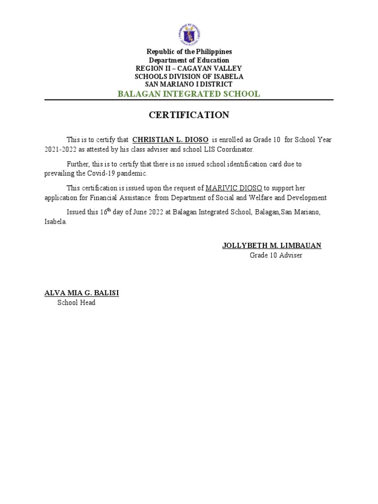 Certificate of Non-Issuance | PDF