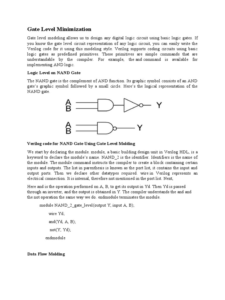 VHDL Report | PDF | Vhdl | Logic Gate
