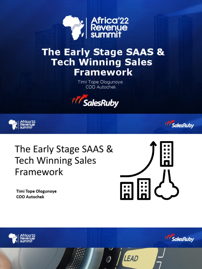 The Early Stage Saas Tech Winning Sales Framework | PDF | Sales ...