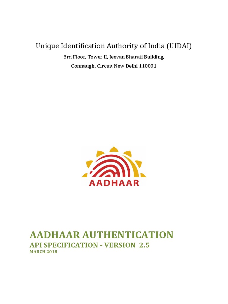 Aadhaar Authentication Api 2 5 | PDF | Authentication | Public Key ...