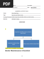 Comprehensive Boiler Maintenance Checklist | PDF | Leak | Boiler