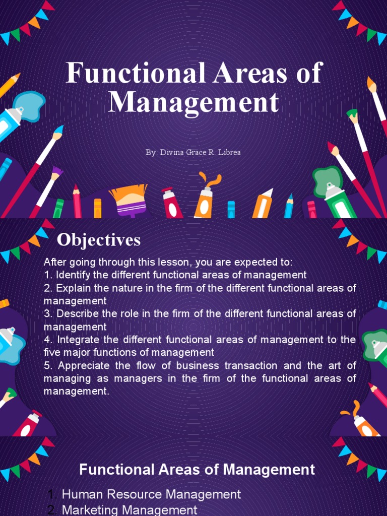 OrgMan - Functional Areas of MGT | PDF | Marketing | Business