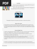 Gloving-Open Steps and Rationale | PDF | Hand | Glove