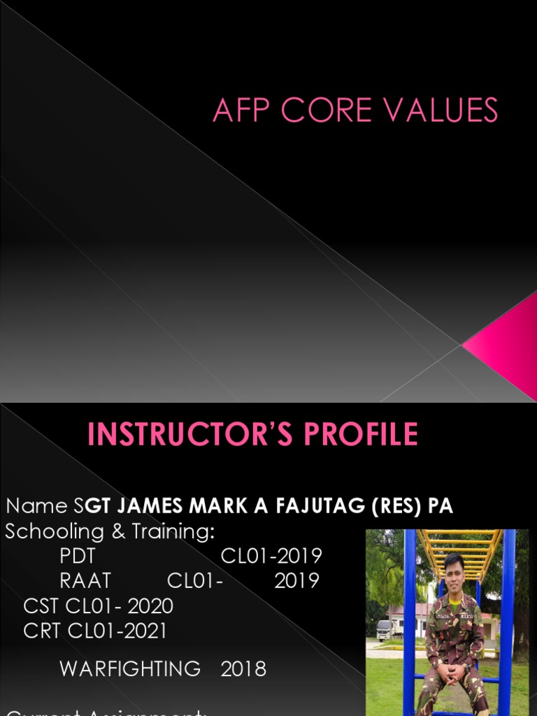 Afp Core Values | Download Free PDF | Courage | Disciplines