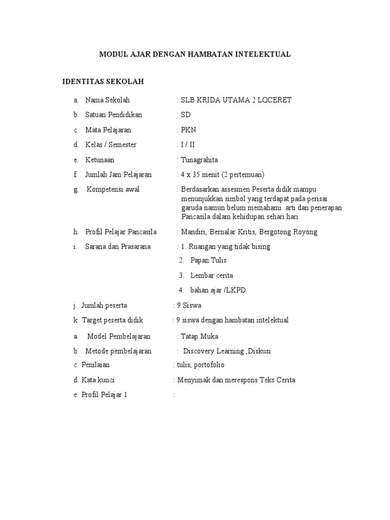 Modul Ajar PKN | PDF