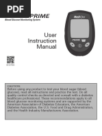 True Metrix Pro Manual | PDF | Diabetes | Causes Of Death