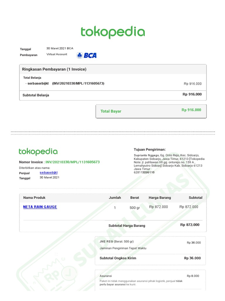 Invoice 1131605673-Neta | PDF