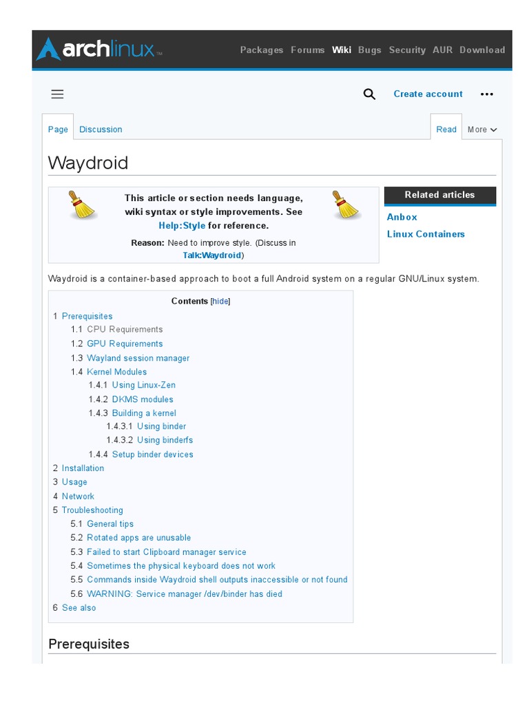 Waydroid - Install Guide | PDF | Graphics Processing Unit | Linux