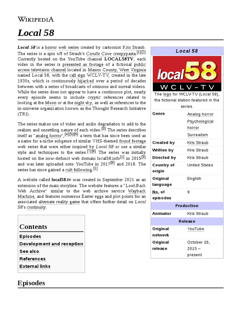 Local 58 - Descripción de La Web Serie | PDF
