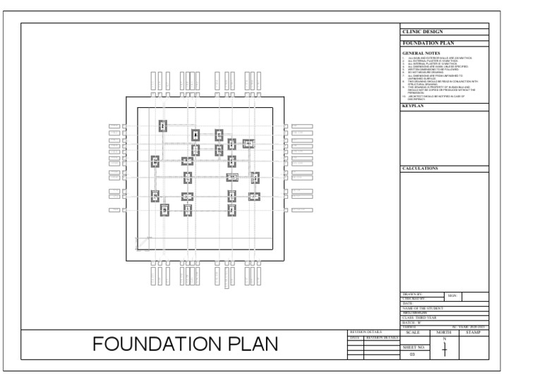 Foundation Plan - 1 | PDF