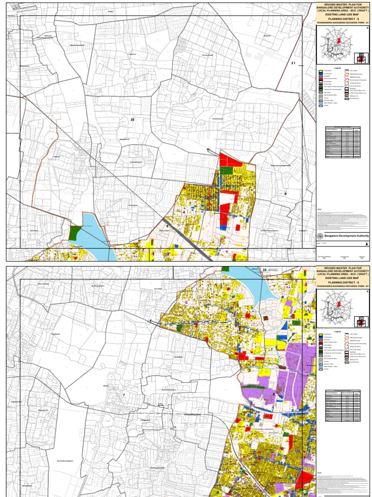 Existing Land Use Map Planning District: 8 | PDF | Land Management ...