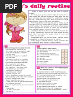 Unit 3 Reading Emmas Daily Routine | PDF | Lunch