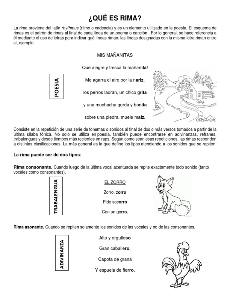 Qué Es Rima | PDF