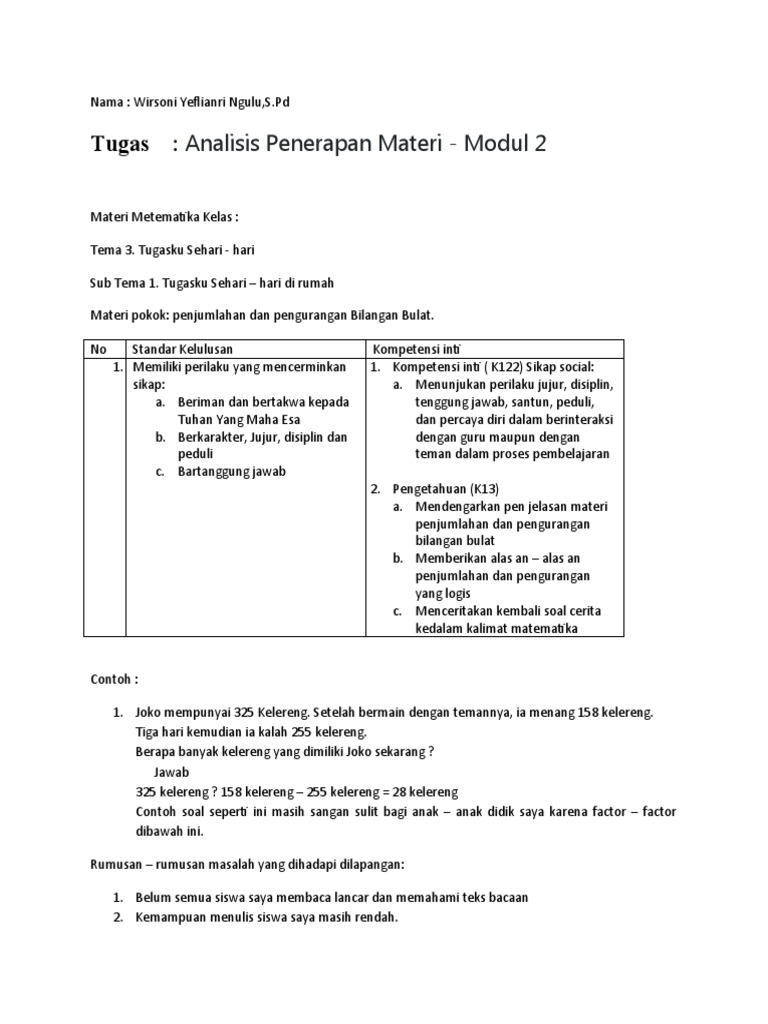 Analisis Modul 2 Matematika | PDF