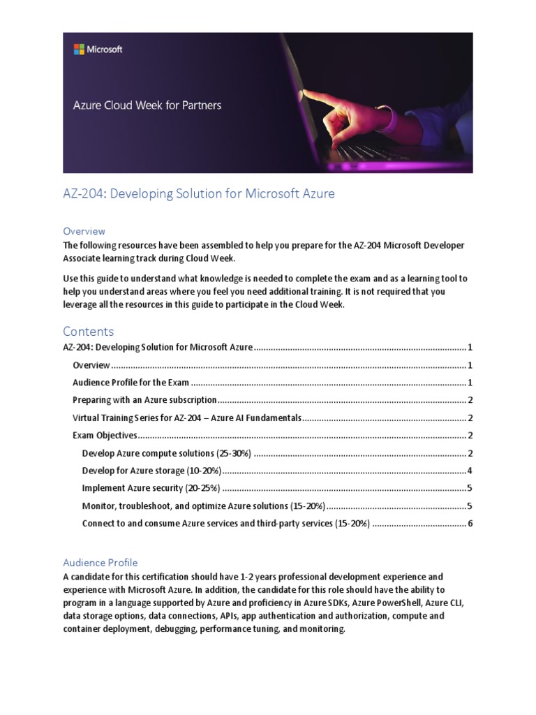 Preparing for the AZ-204 Microsoft Developer Associate Exam: A ...