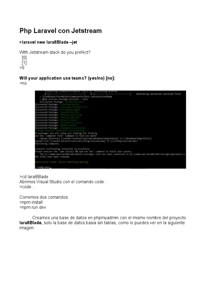 Laravel Con Jetstream | PDF | Archivo de computadora | Bootstrap (marco frontal)