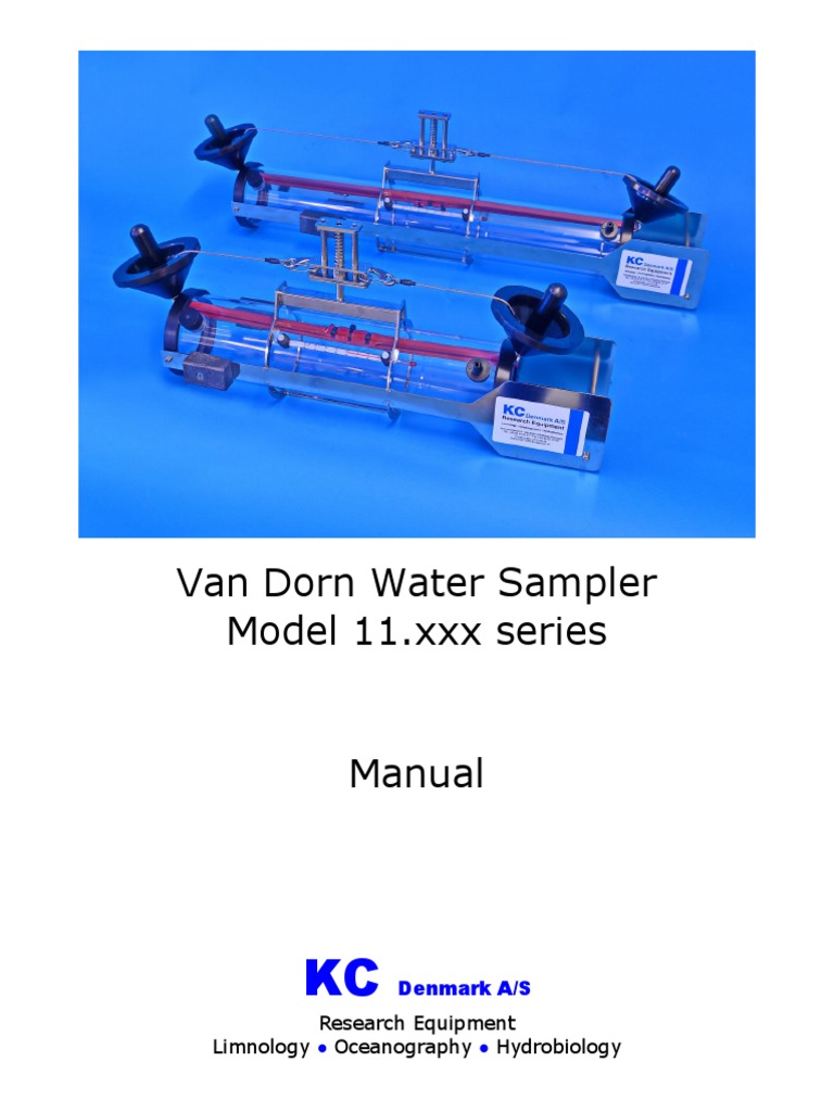 Van Dorn Water Sampler Manual | PDF | Valve | Water