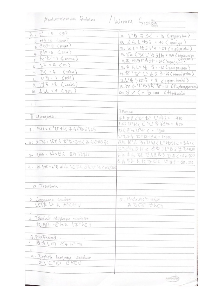 Writing Section PDF