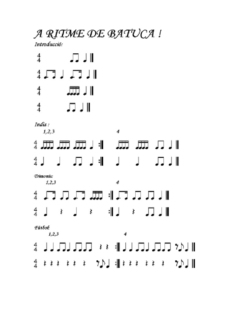 Ritmos de Batucada | PDF