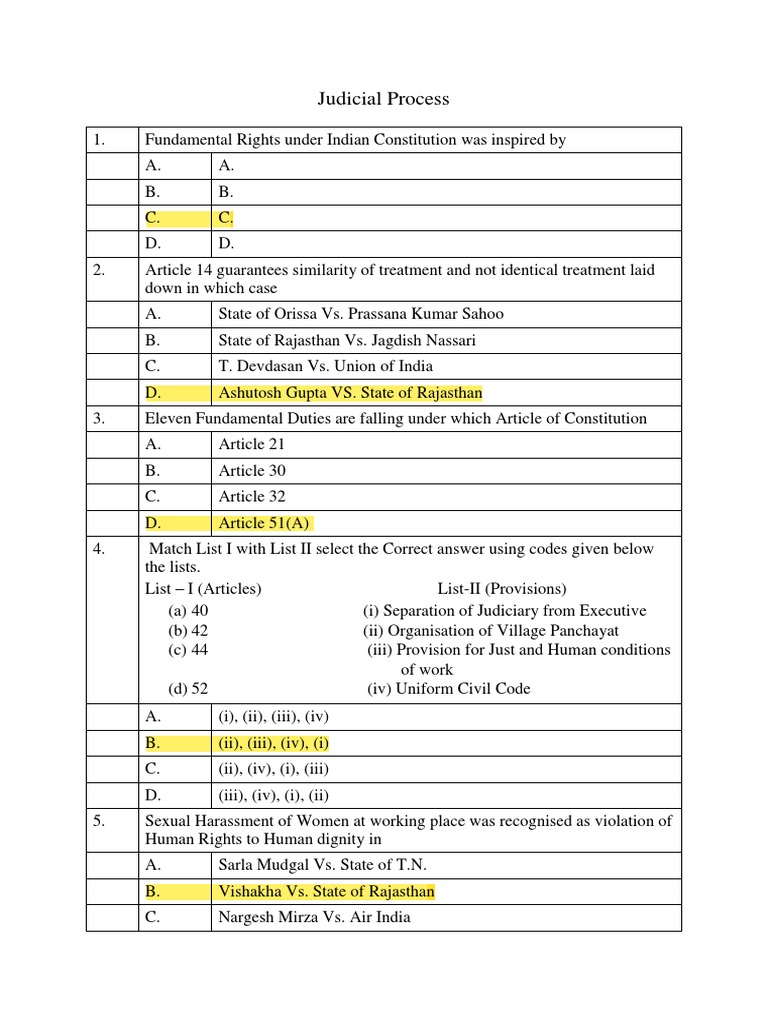 LLM Judicial Process | PDF | Supreme Court Of India | Judiciaries