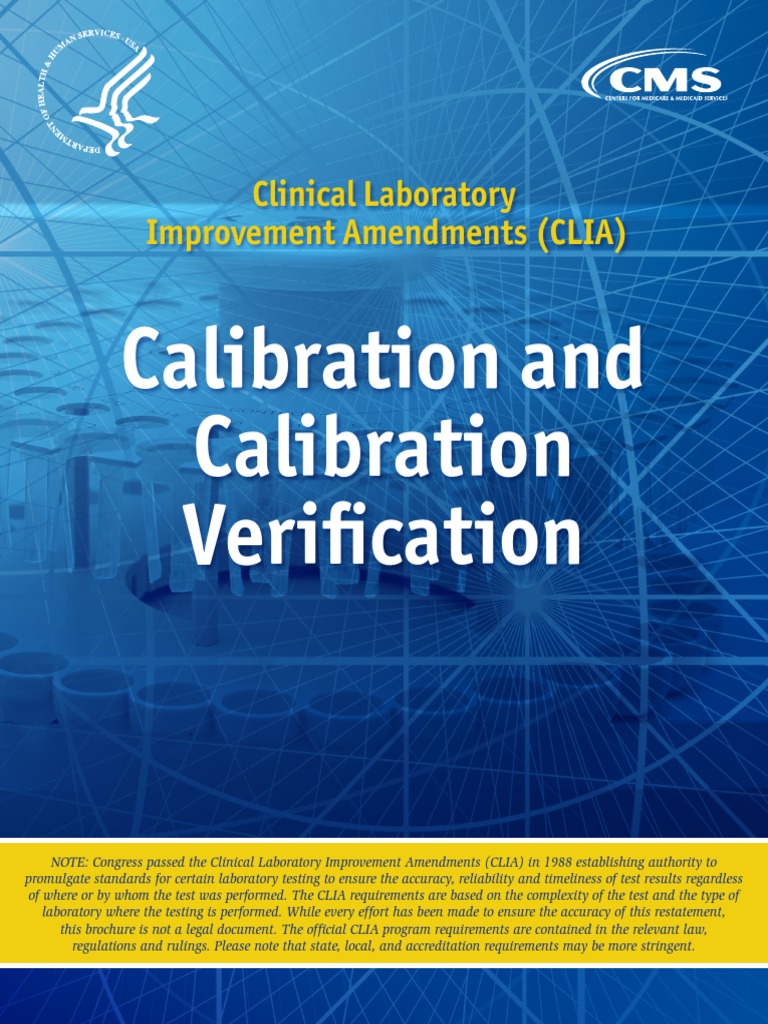 Calibration and Calibration Verification: Clinical Laboratory ...