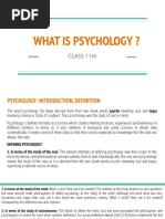 Psychology Class XI Chapter - 1 Notes Cbse | PDF | Mind | Psychology