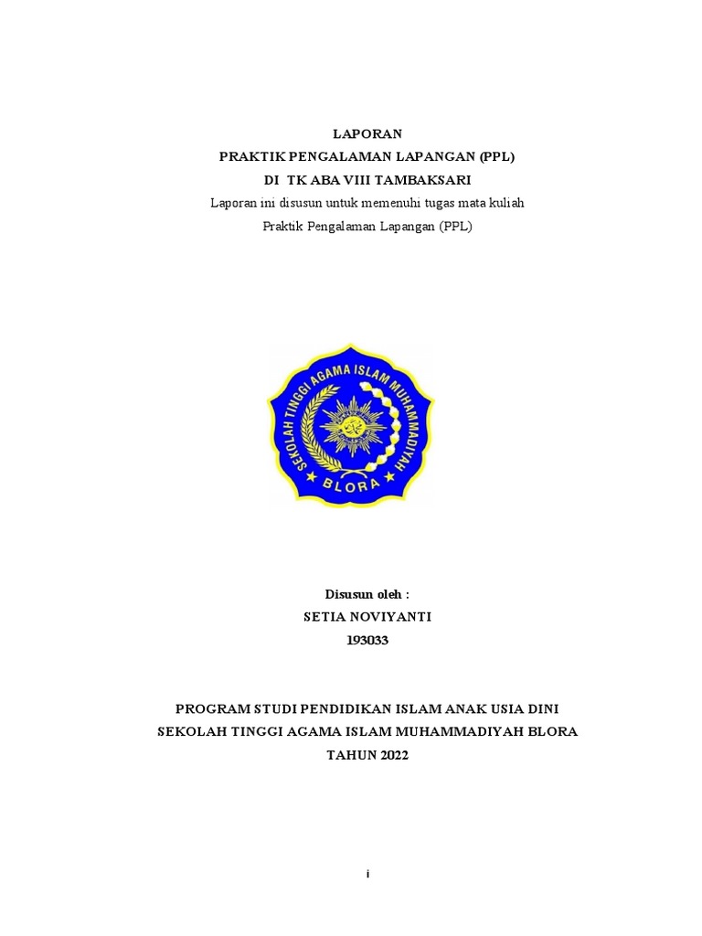 Laporan PPL Piaud | PDF