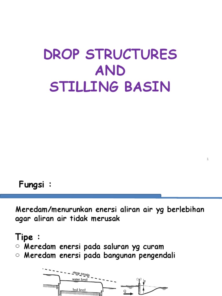 Drop and Stilling Basin | PDF