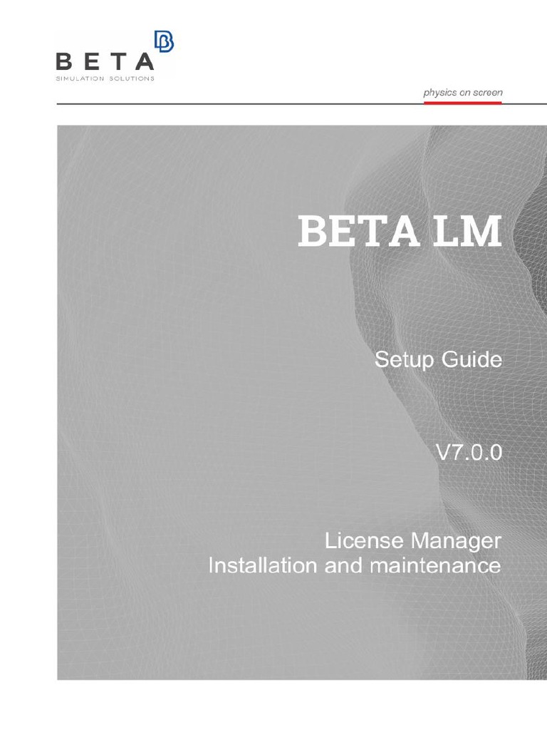 Beta LM Tools Installation Guide | PDF | Installation (Computer ...
