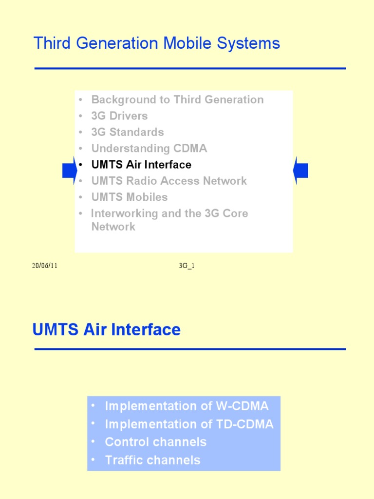 UMTS 3G Architecture and Channels | PDF | 3 G | Duplex (Telecommunications)