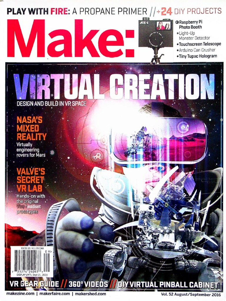 MAKE Magazine Vol 52 2016 | PDF | Virtual Reality | Screw