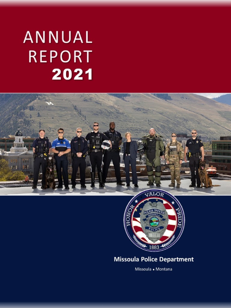 2021 Missoula Police Department Annual Report | PDF | Swat | Detective