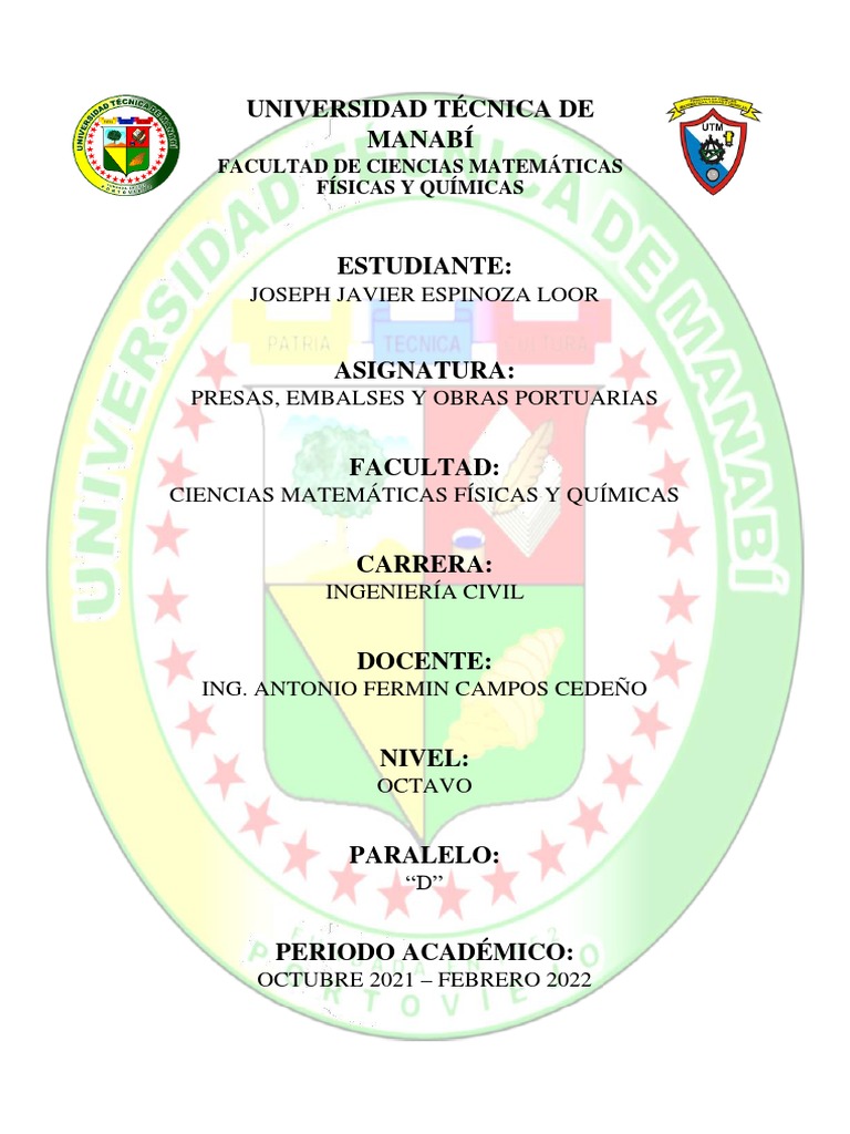 Tarea 1 FC (Presas) - Joseph Espinoza Loor | PDF | Matemáticas ...