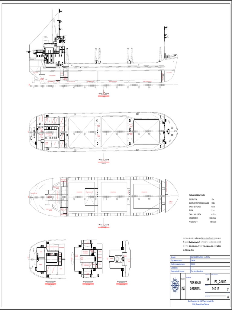 Plano de Arreglo General | PDF | Transporte de agua | Embarcación