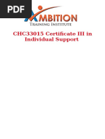 CHCDIS012 Student Assessment Booklet.v1.0 | PDF | Empowerment | Autonomy