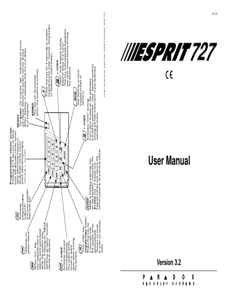Esprit: User Manual | PDF | Security Alarm